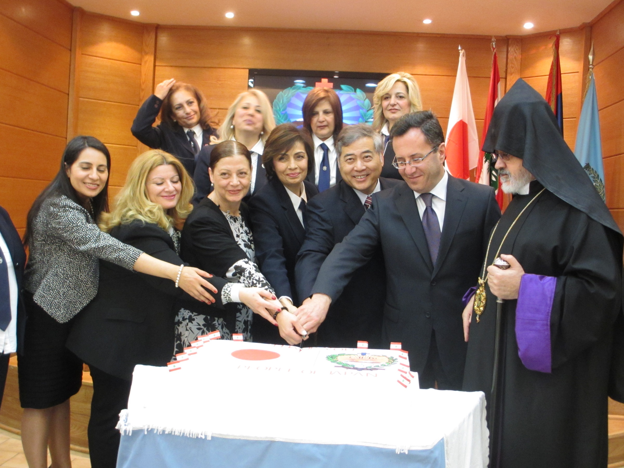 (From right) His Eminence Bishop Panossian, Prelate of the Armenian ...